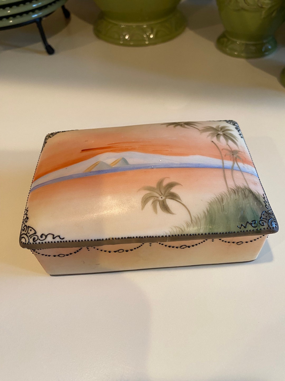 Nippon Vintage Porcelain Box - #76 - Etsy