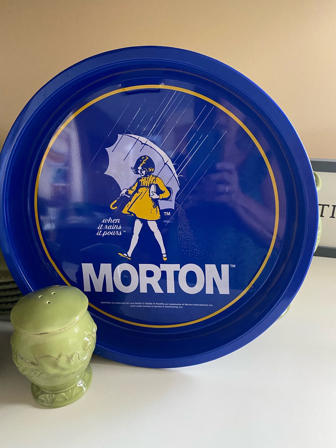 Vintage Morton Salt Serving Tray - Etsy