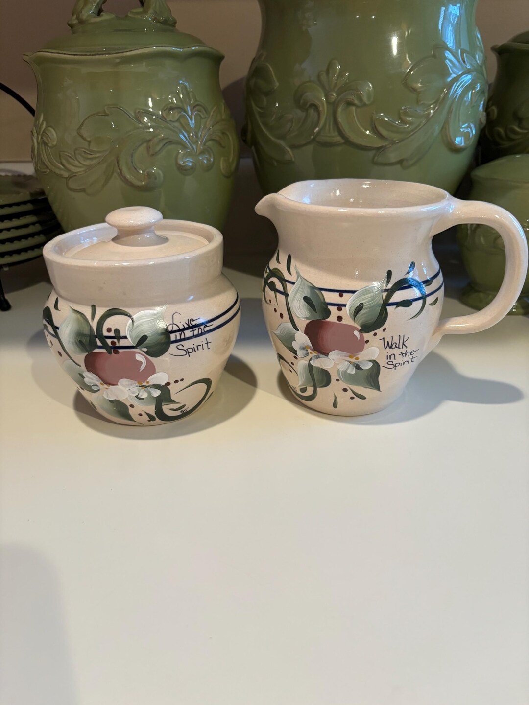 Vintage Handmade Pottery Tea Set- Only Cream and Sugar - Etsy