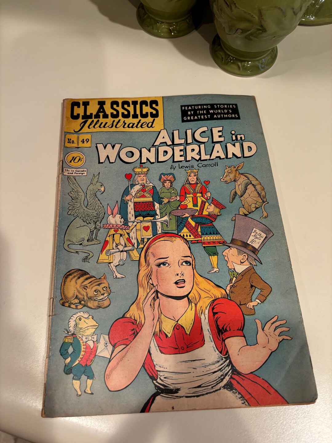 Classic Comics Illustrated Alice in Wonderland Vintage Comic - #49 - Etsy