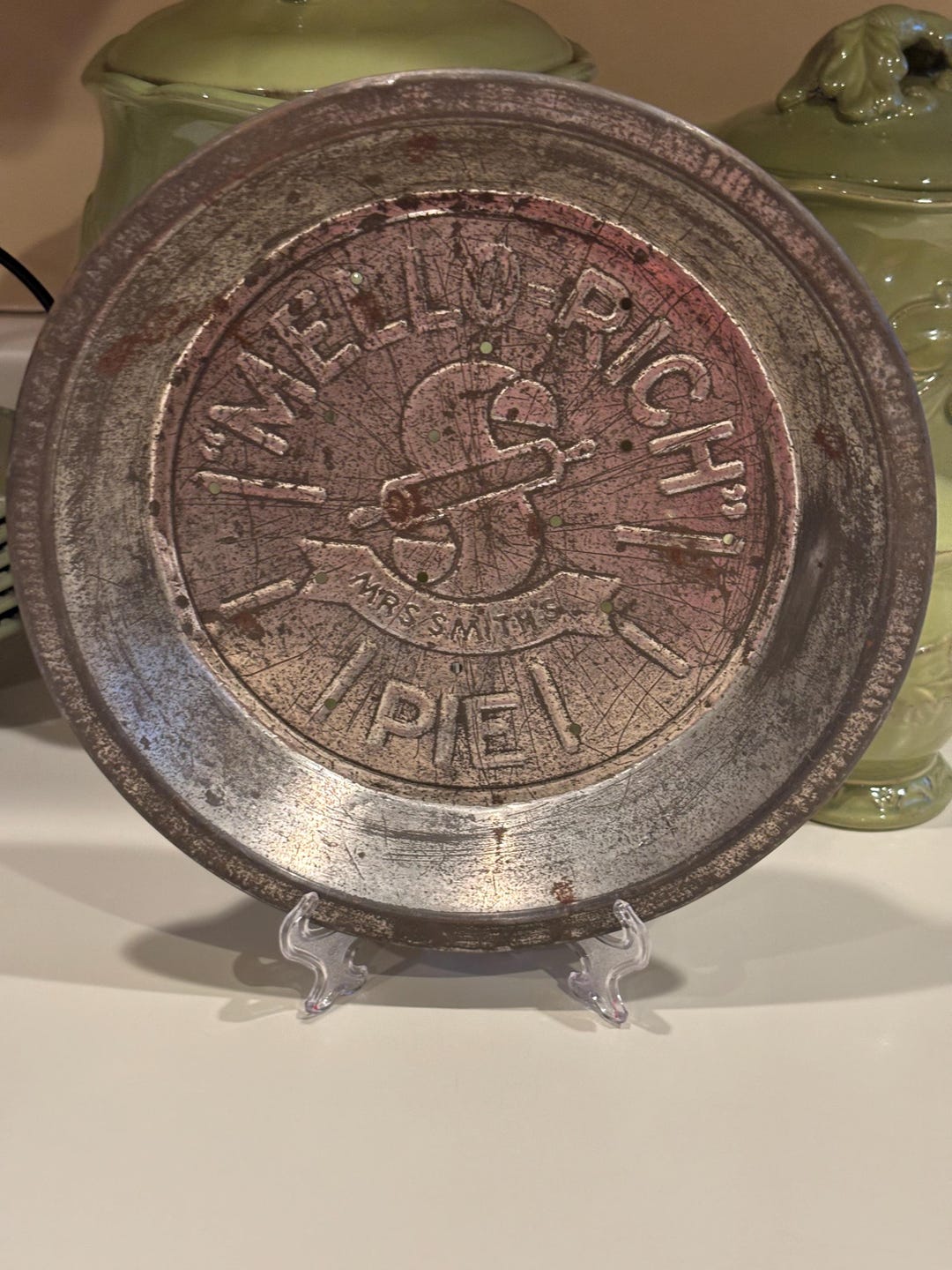 Vintage Mrs Smith Mello Rich Pie Tin - Etsy