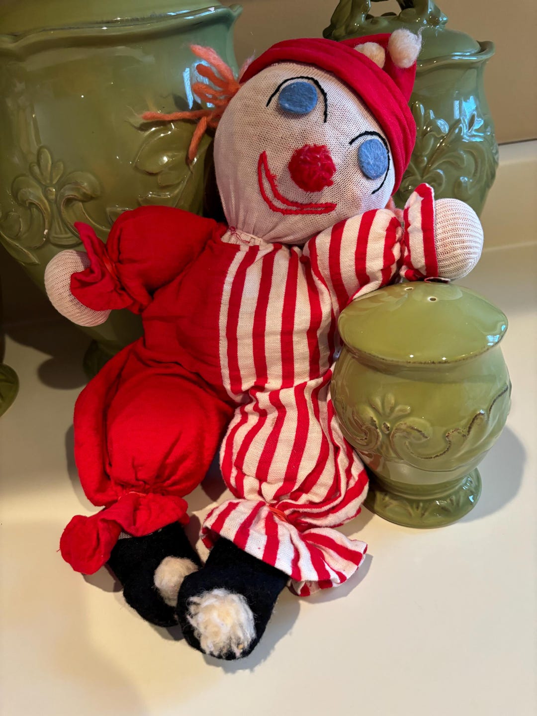 Vintage Handmade Sock Puppet Clown - 1970's - Etsy