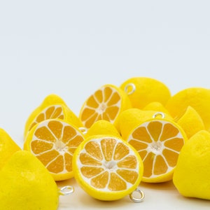 Realistic Half-sliced Lemon Earrings - Etsy