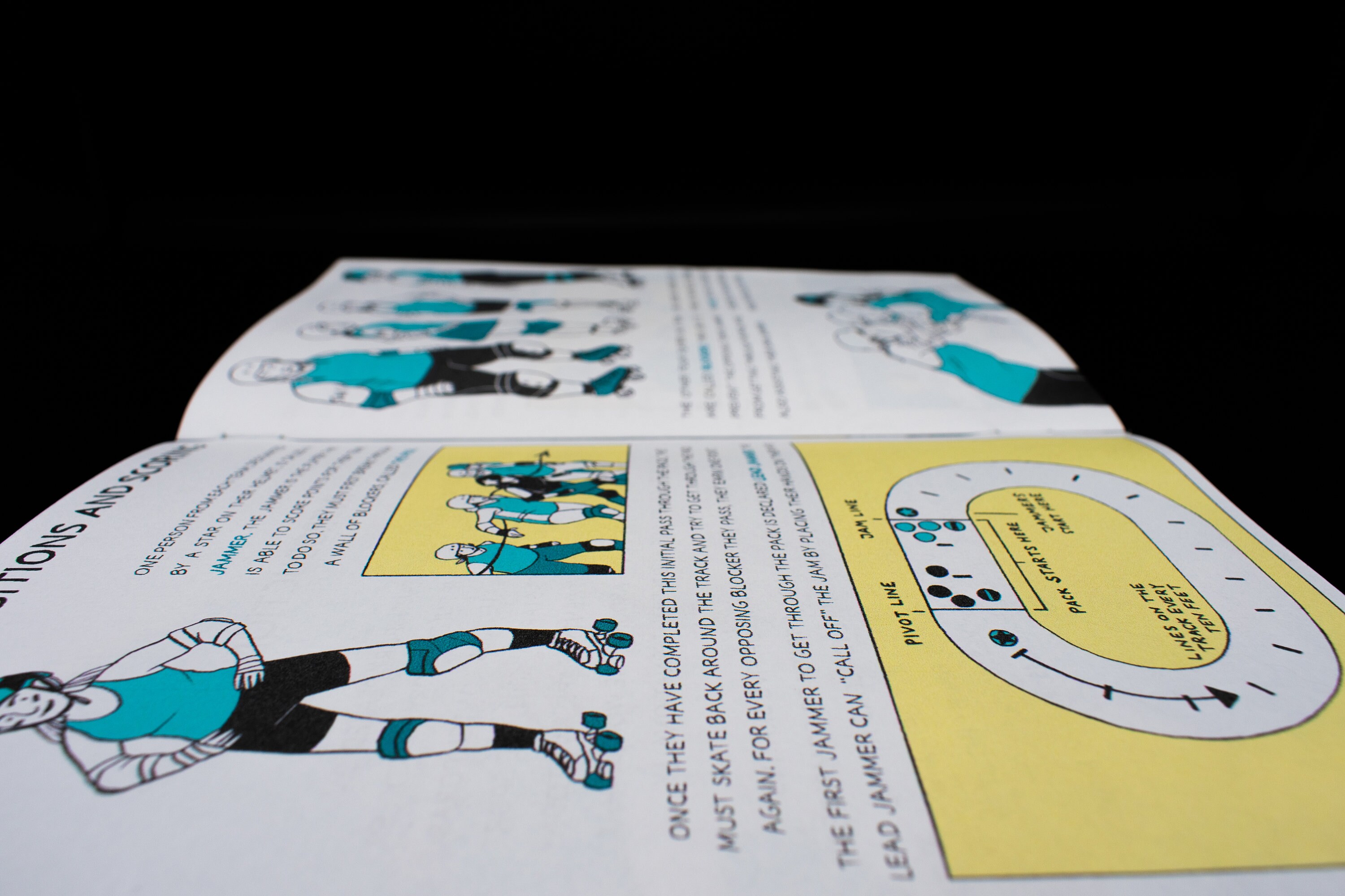 Illustrated Zines— "that's My Jam!" Roller Derby Explanatory Booklets ...