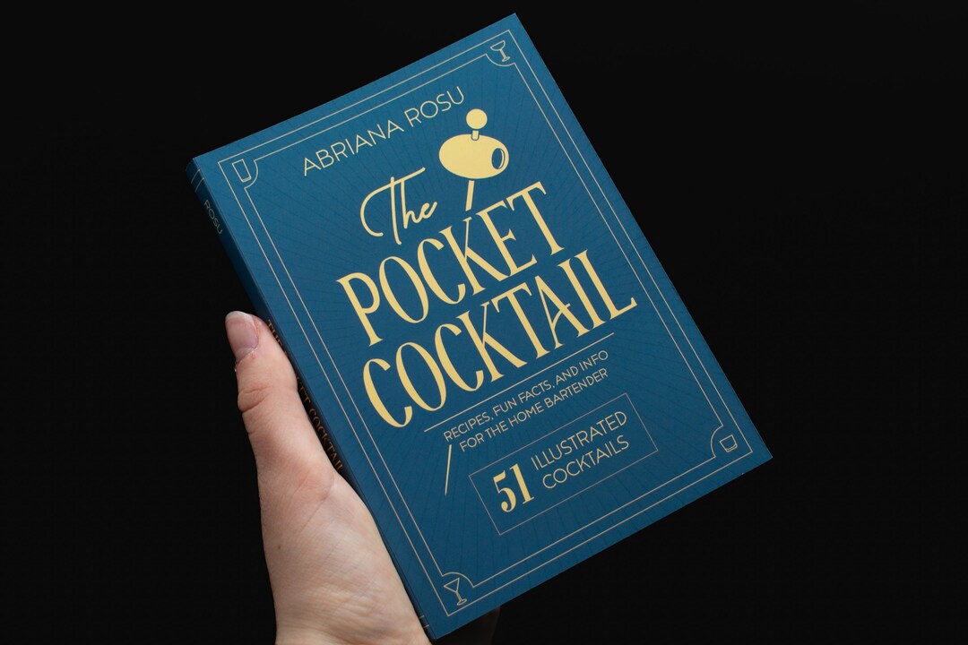 The Pocket Cocktail, Illustrated Cocktail Recipe Book - Etsy