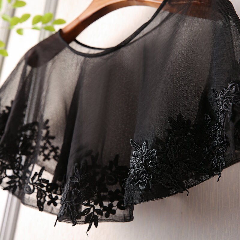 Black Lace Cape Lace Shawl Cloakdress Cape Evening Wrap - Etsy