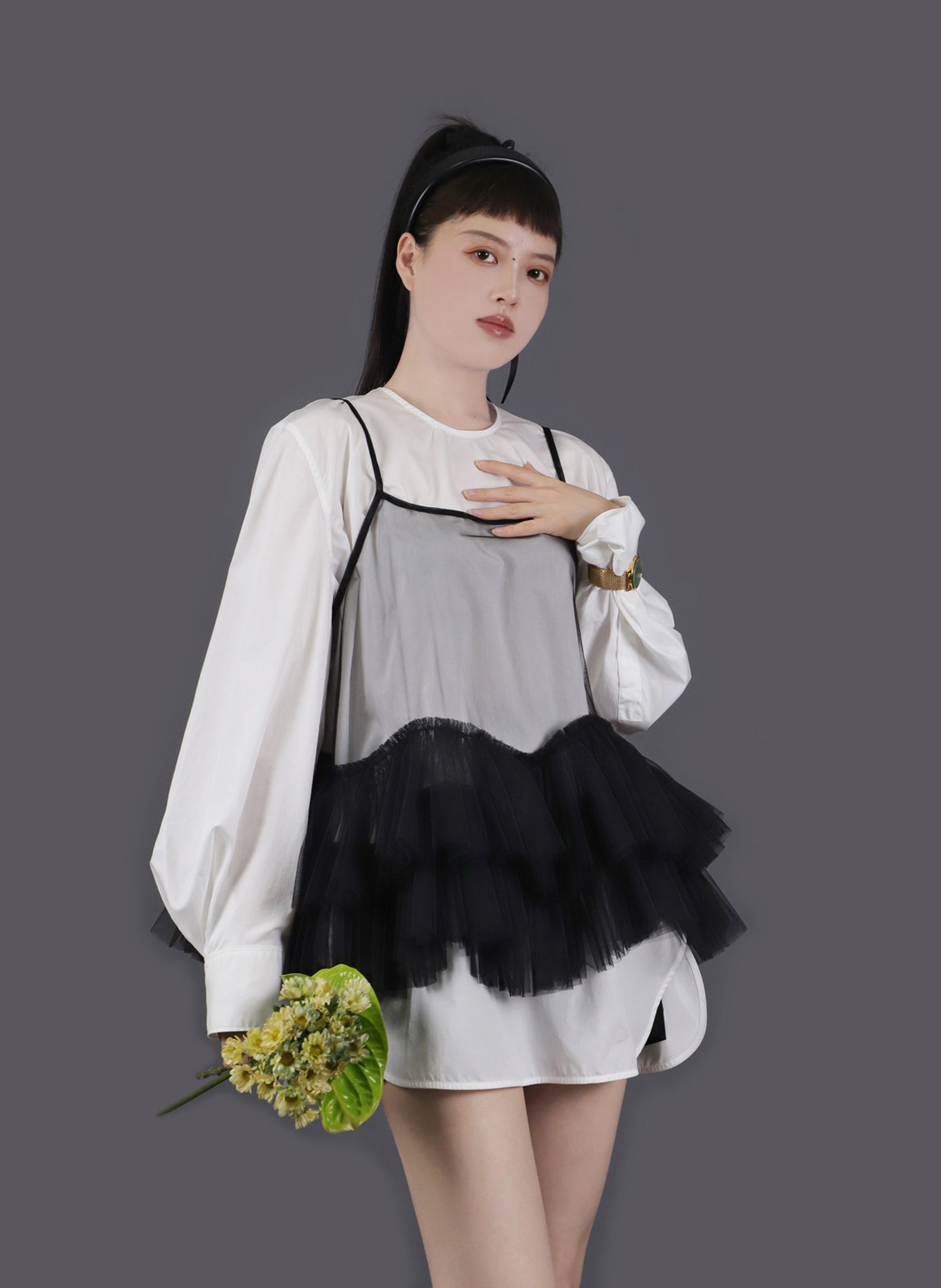 Women's Tulle Top, Mesh Suspenders Top, Cute Summer Tutu Top, Short ...