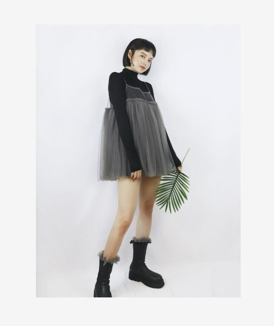 Gray Tulle Strap Top, Green Mesh Top, Cute Summer Tutu Top, Short Cover ...