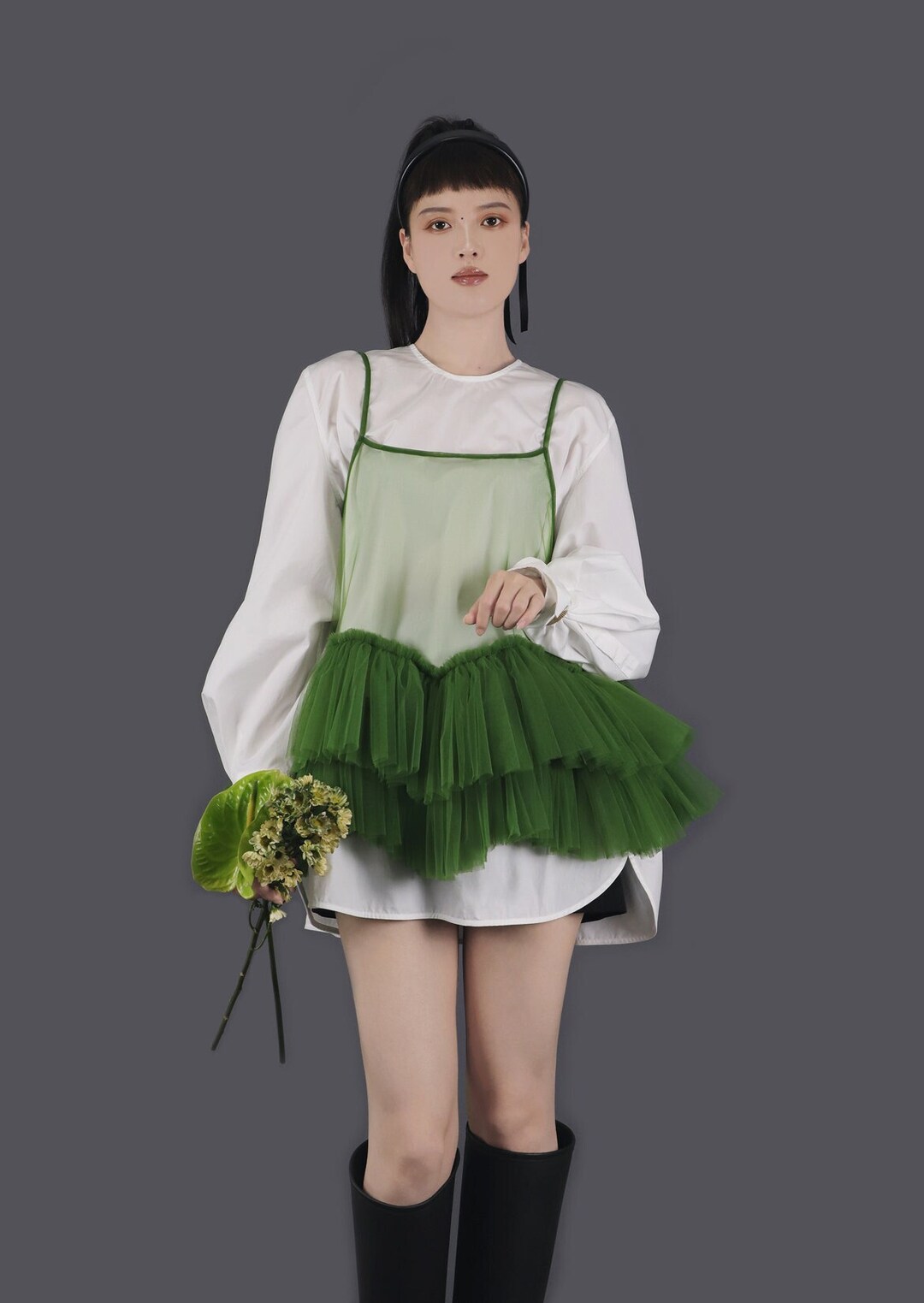 Women's Tulle Top, Mesh Suspenders Top, Cute Summer Tutu Top, Short ...