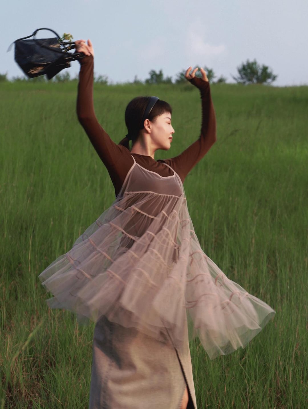 Women's Transparent Camisole Tulle Dress, Mesh Suspenders Dress, Cute ...