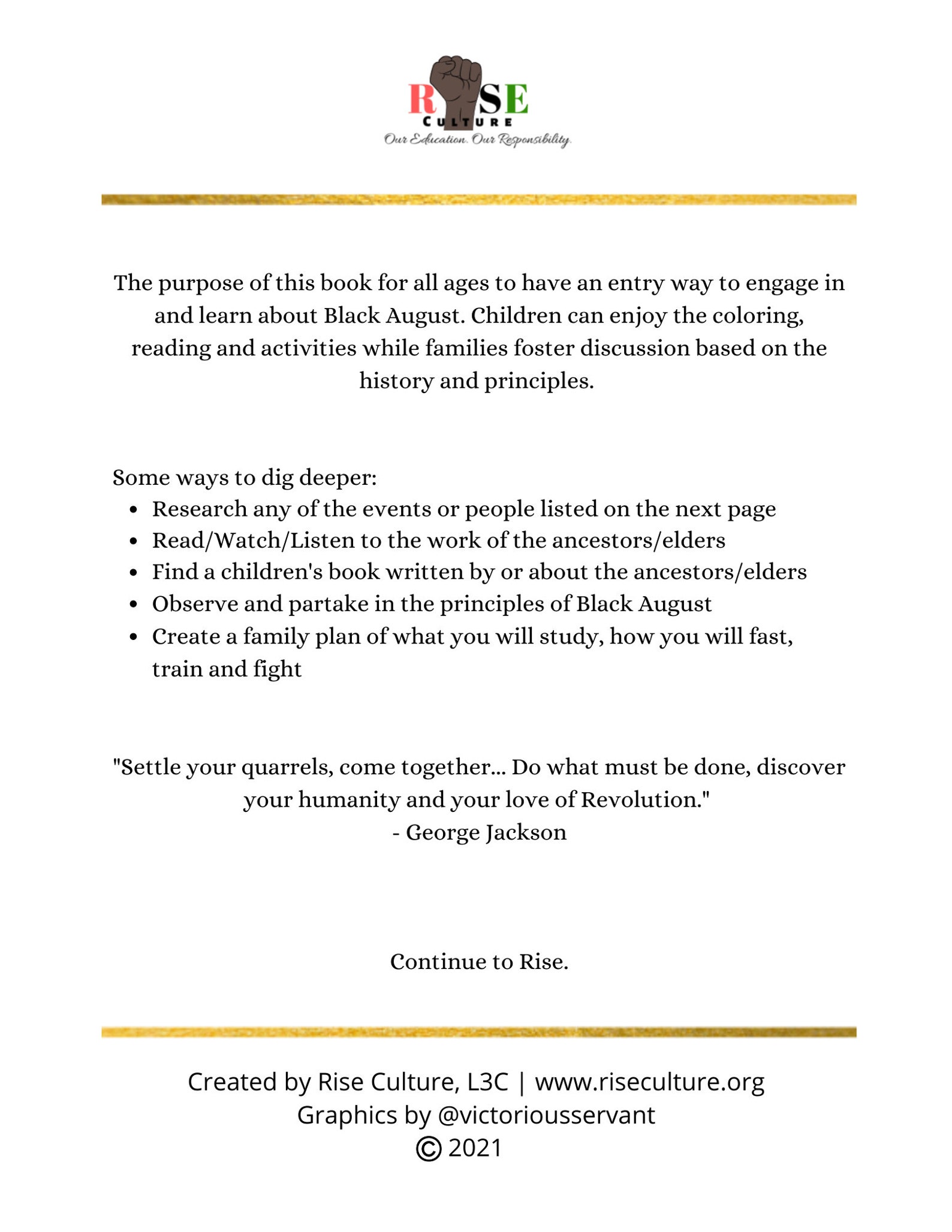 Black August I Black History Coloring & Activity Book for Children and ...