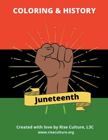 Juneteenth Coloring & History Book - Etsy