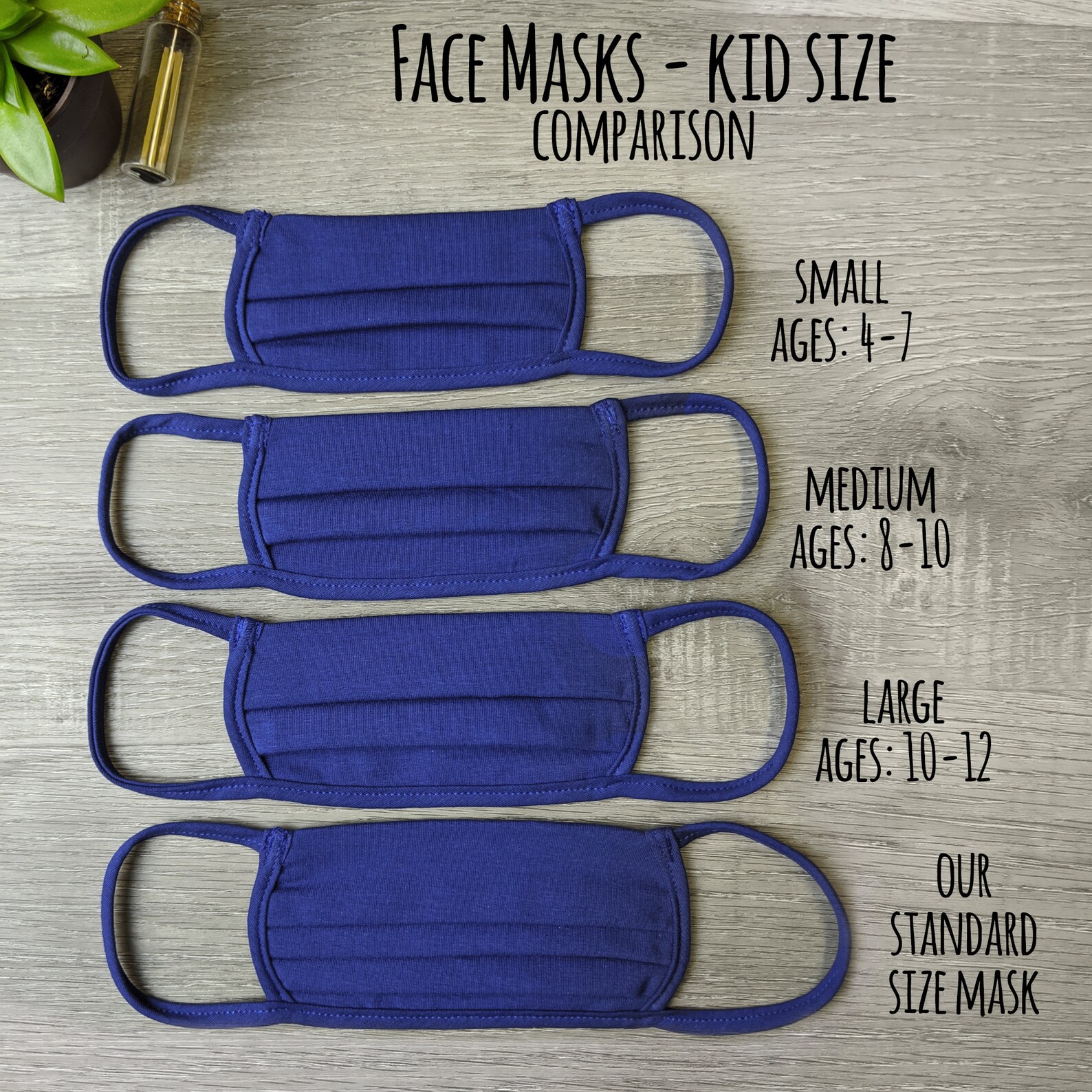 Kid's Size Face Mask Made in USA / Pleated Double Layer - Etsy