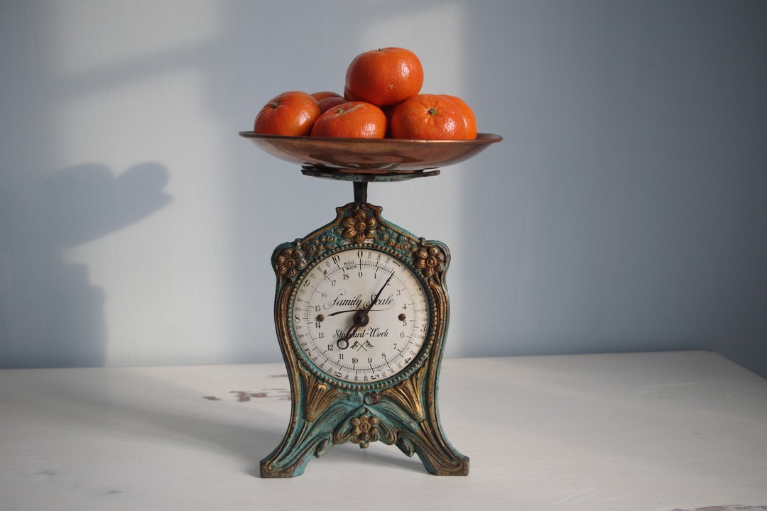 Art Nouveau Antique Kitchen Vintage Home Decor Scales Standard Werk ...