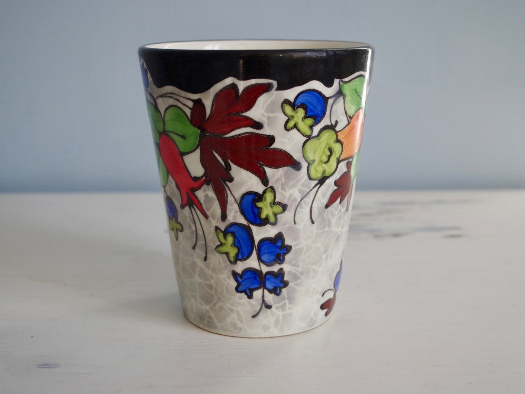 Ditmar Urbach Flower Pot Porcelain Ceramic Pottery Vase Czechoslovakia ...