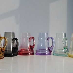 6 Moser Longdrink Glasses Set Handles Czech Czechoslovakia Glass ...