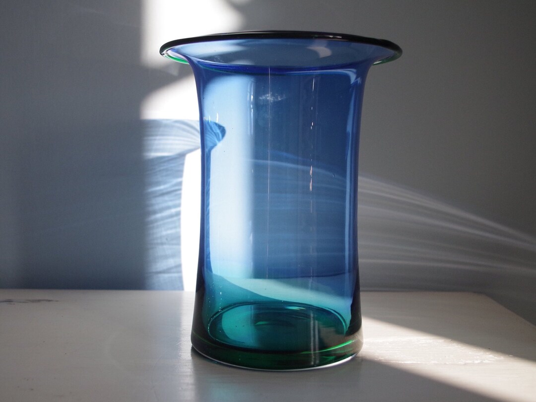 Jan Gabrhel Glass Vase Chlum 1966 Bohemian Vase Czechoslovakian Glass ...