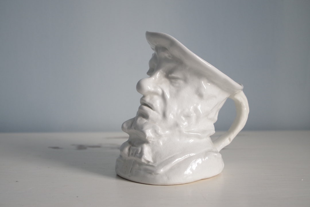 Antique Royal Dux Eduard Eichler Porcelain Beer Mug Jug Man Face 1890's ...