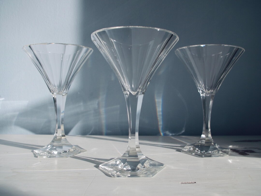 Set of 3 Moser Thomas Glass Signed Czech Bohemia Gift Collectible Glass ...