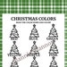 Color Words Color Sheet Christmas Coloring Kids Color Page Printable - Etsy