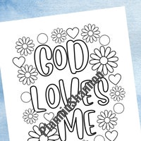 Christian Color Sheet Kid Coloring Page Sunday School Coloring God ...