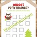 Potty Training Chart Preschool Toddler Potty Chart Nature Chart - Etsy