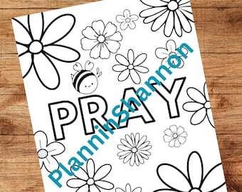 pray always coloring page lds