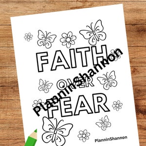 childrens coloring pages on fear