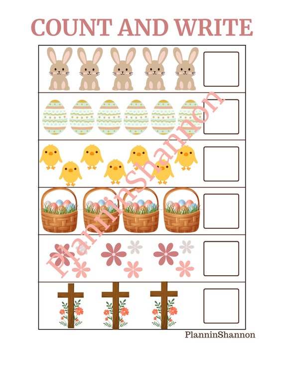 Hojas De Trabajo De Matemáticas De Pascua