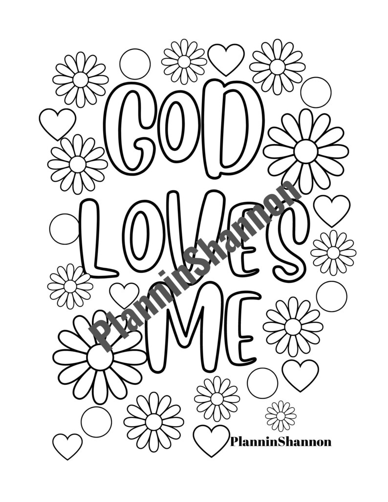 Christian Color Sheet Kid Coloring Page Sunday School Coloring God ...