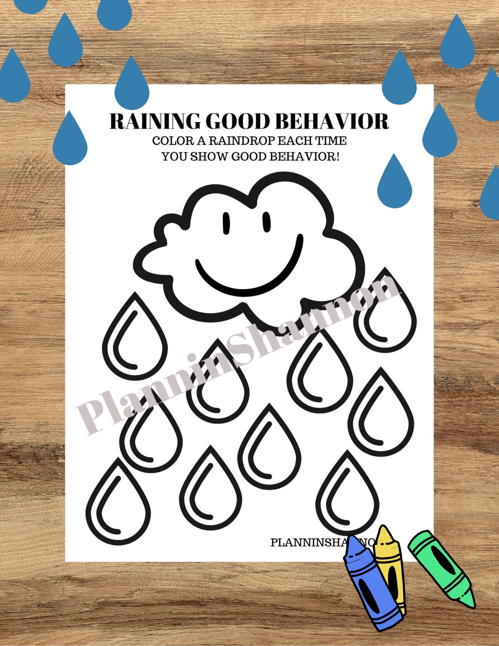Good Behavior Homeschool Coloring Page Classroom Management - Etsy