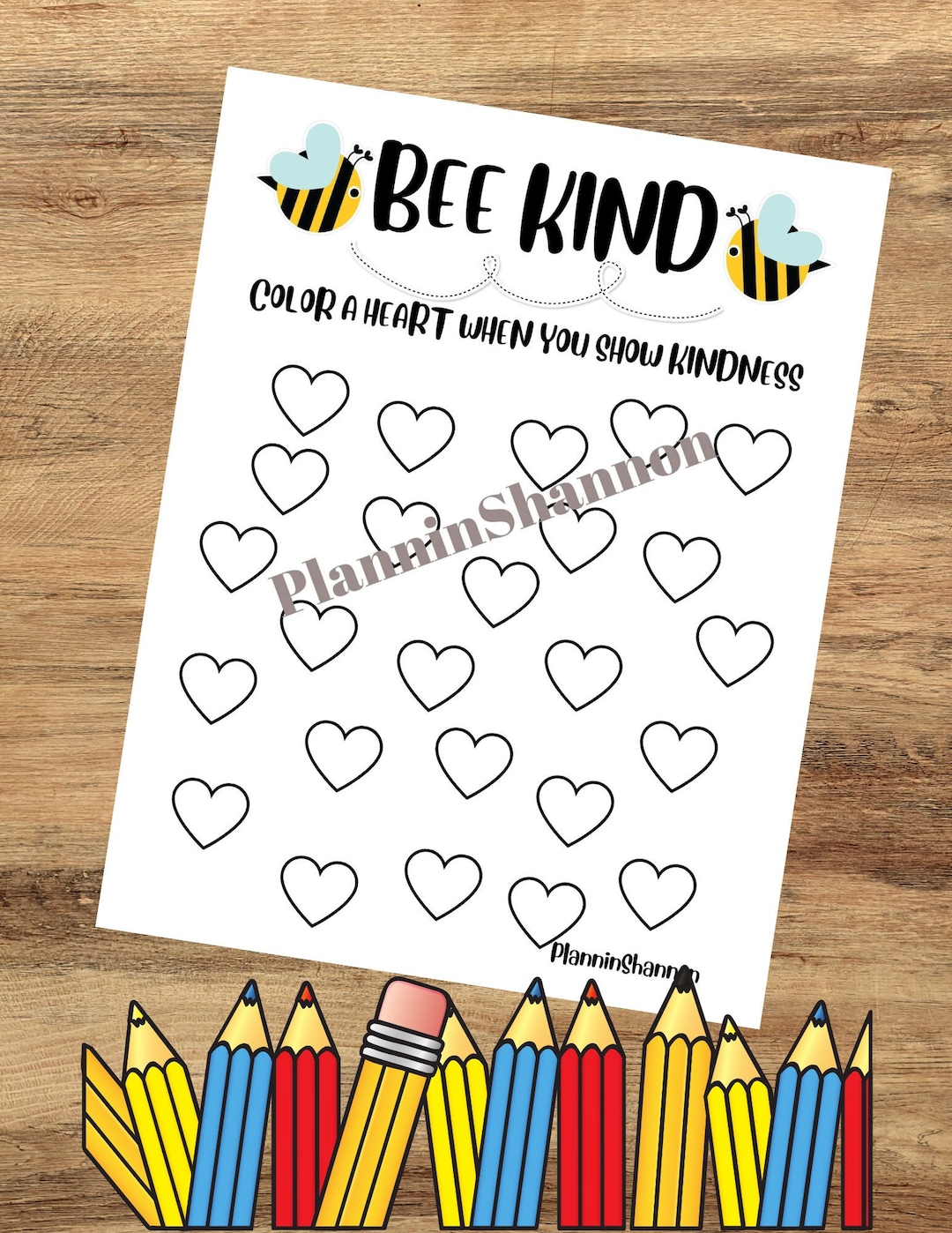 Kindness Chart Be Kind Acts of Kindness - Etsy