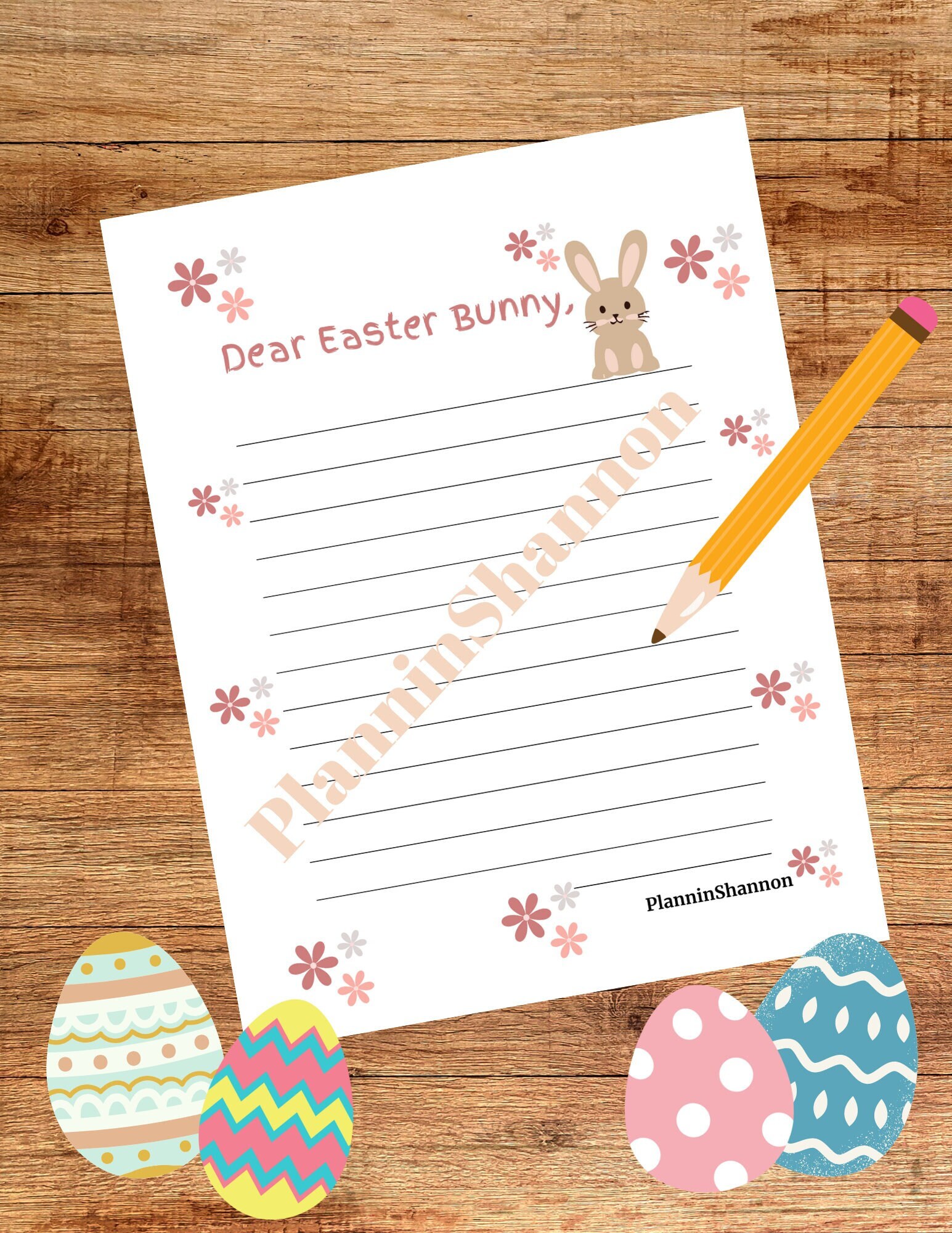 Letter Writing Worksheet Easter Bunny Writing Practice Easter Writing ...