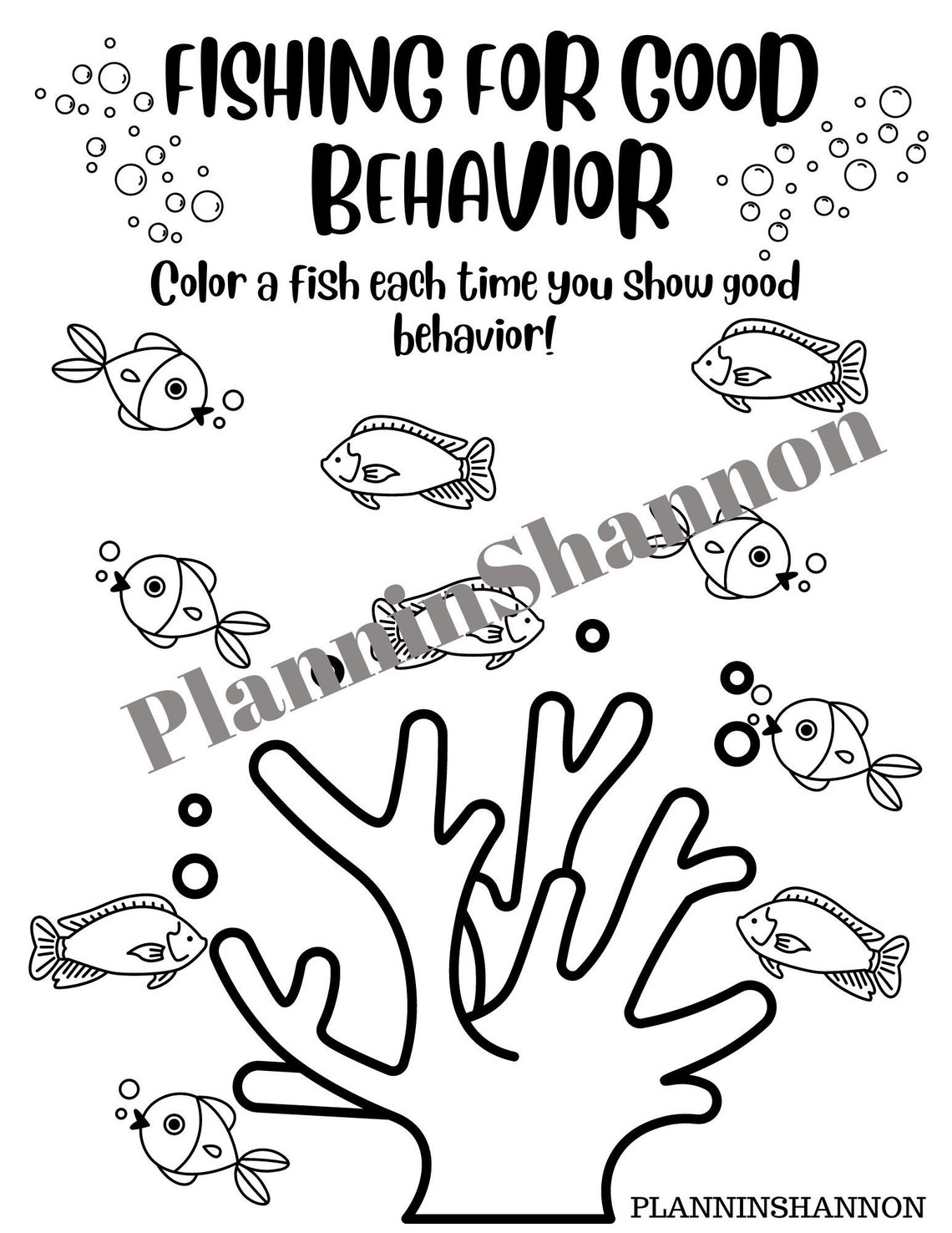 Good Behavior Coloring Sheet for Kids Positive Behavior Classroom and ...