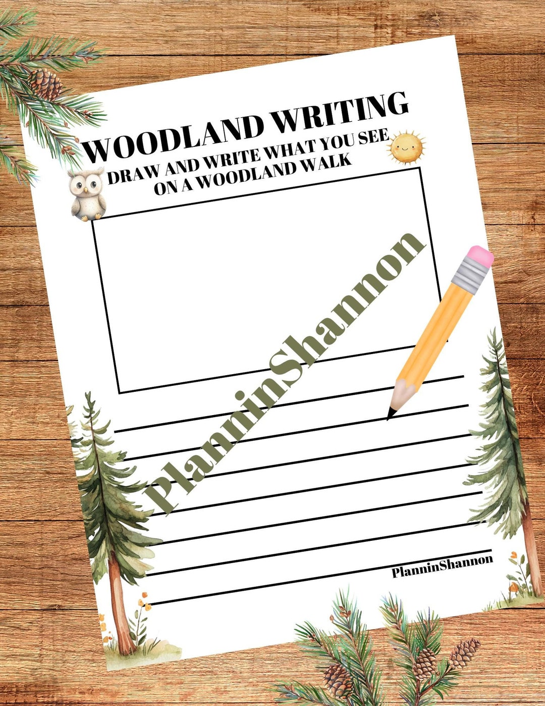 Woodlands Writing Worksheet Writing Prompt for Kids Story Writing ...