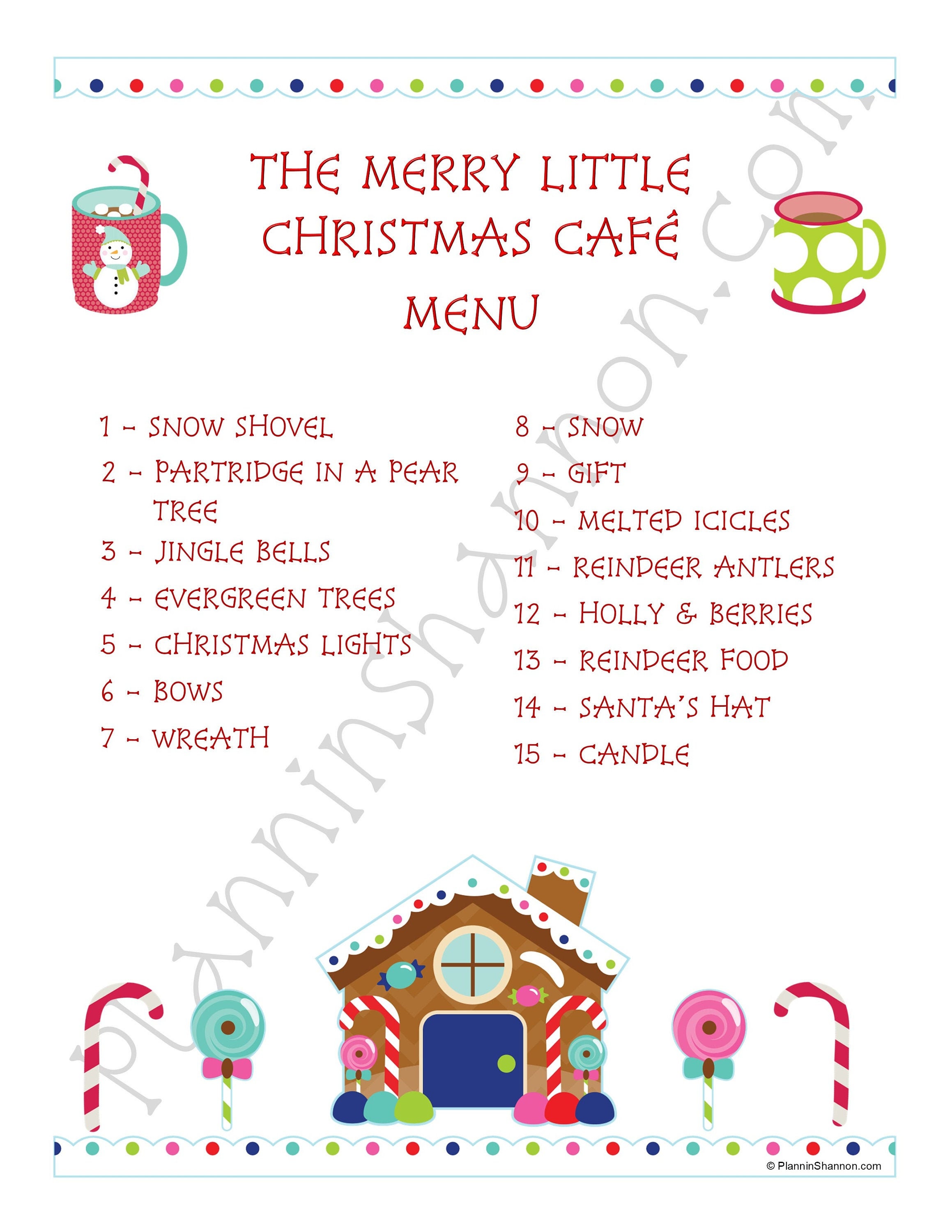 Mystery Meal the Merry Little Christmas Cafe Mystery Meal Party, Family ...
