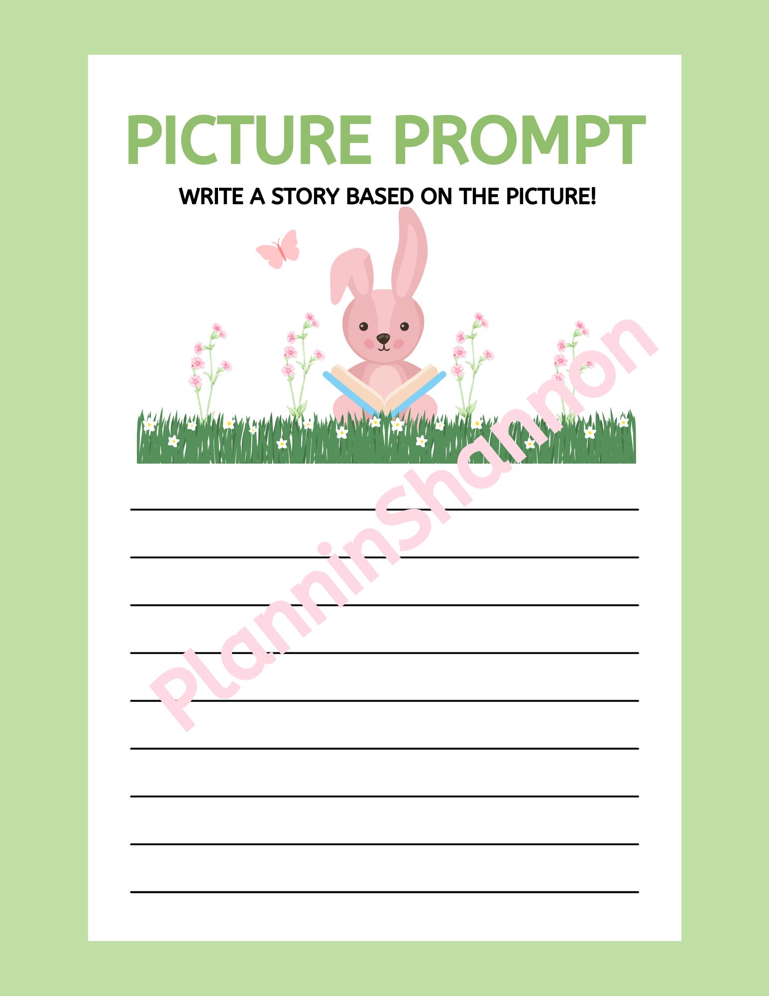 Writing Prompt Easter Worksheet - Etsy