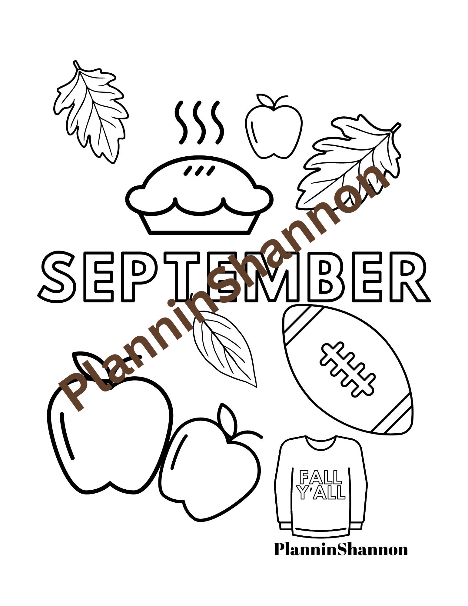 Months of the Year Color Sheets September Through December Coloring ...