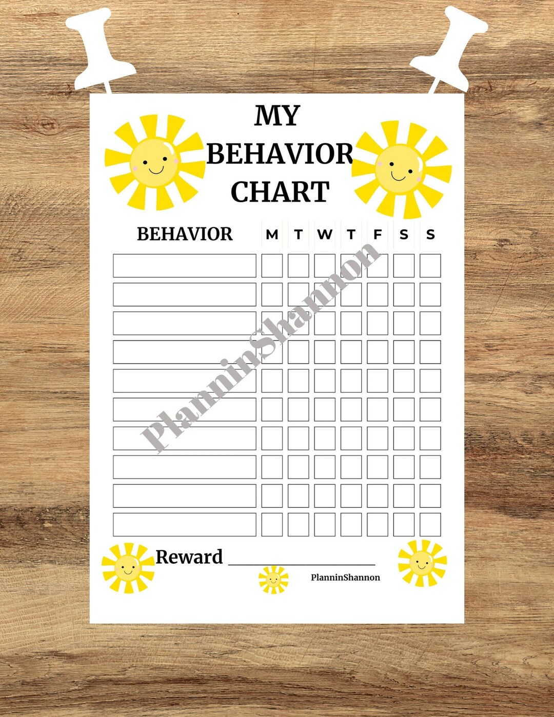 Behavior Chart Homeschool Reward System Chore Chart - Etsy