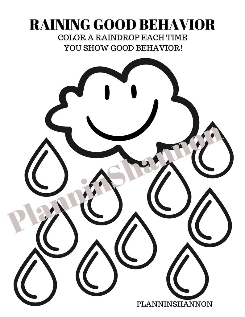 Good Behavior Homeschool Coloring Page Classroom Management - Etsy