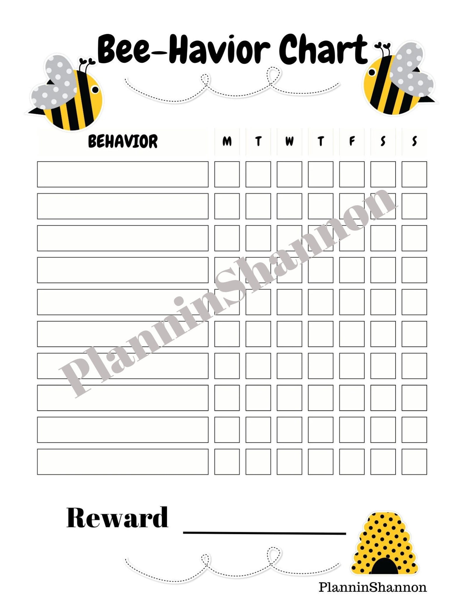 Behavior Chart Kids Classroom Chart Rewards Chart Behavior Management ...