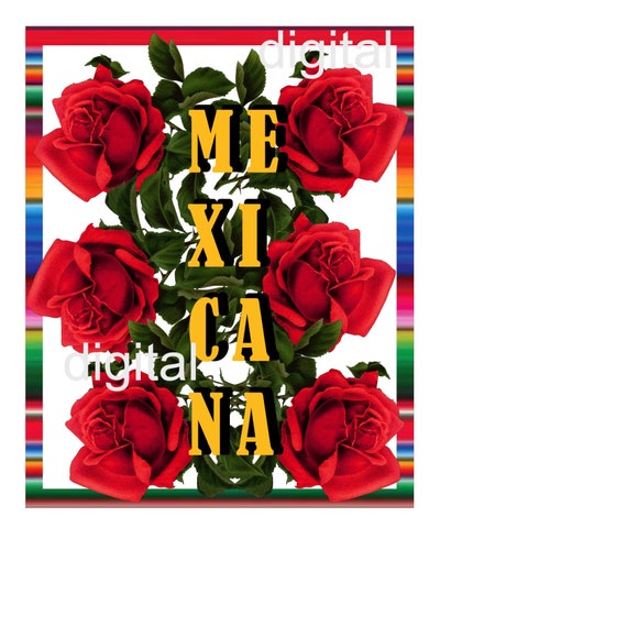 Mexicana Rose Jpeg Png Instant Digital Download - Etsy