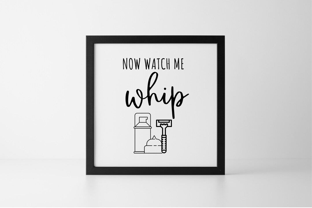 Watch Me Whip Bathroom Rap Lyrics Bathroom Rap Puns - Etsy