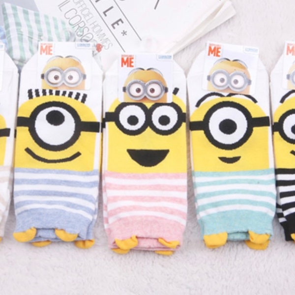 Minion Socks - Etsy