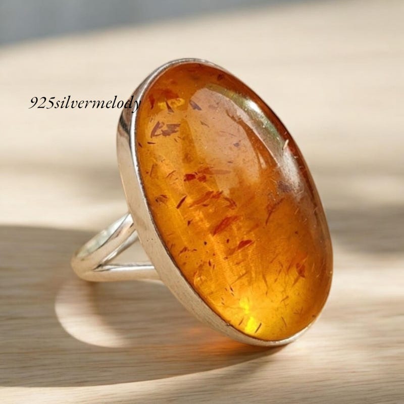 Amber Ring - Etsy
