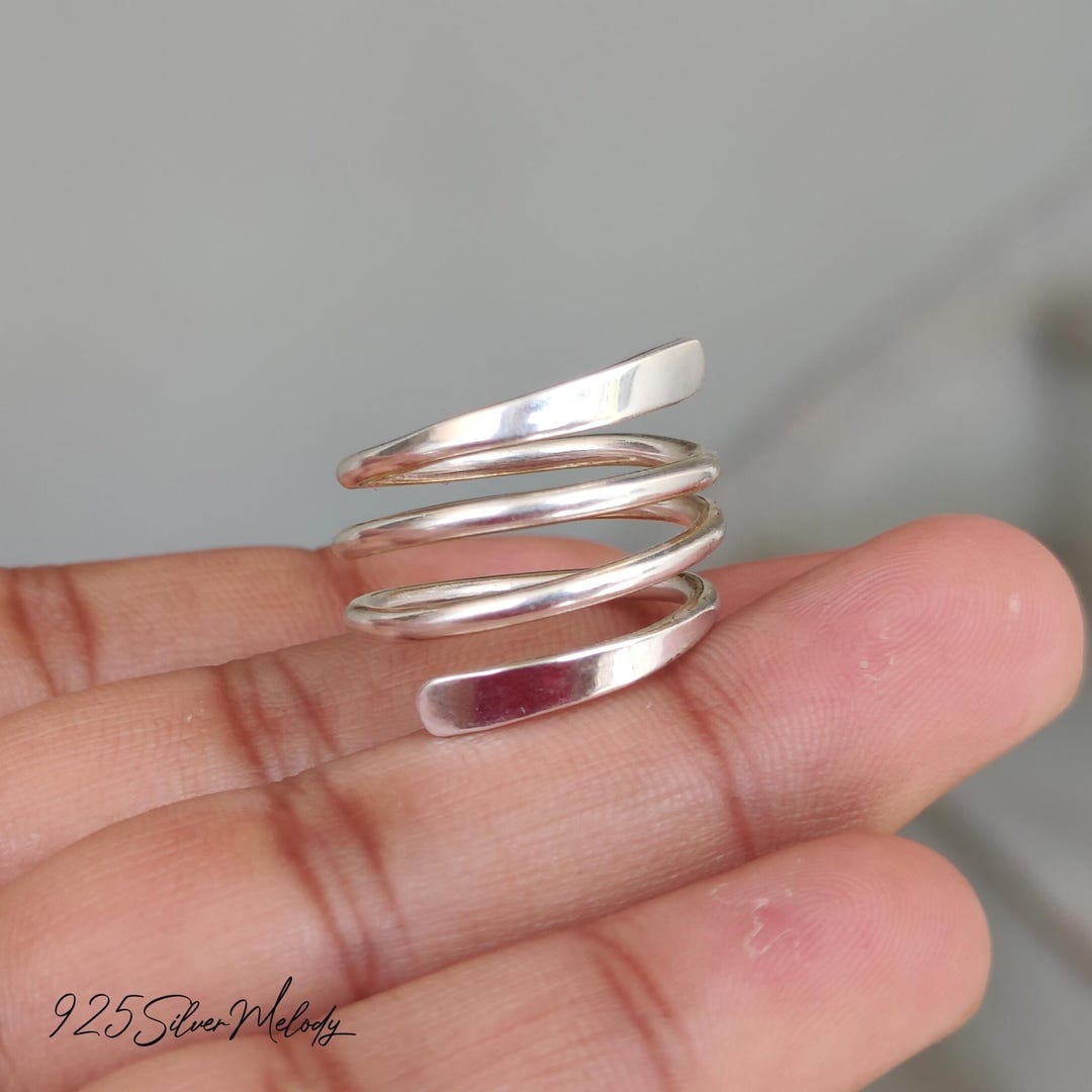 925 Sterling Silver Multi Band Ring: Minimalist Thumb Ring - Etsy