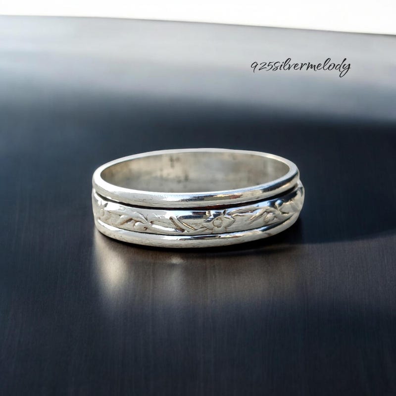 Spinny Silver Ring - Etsy