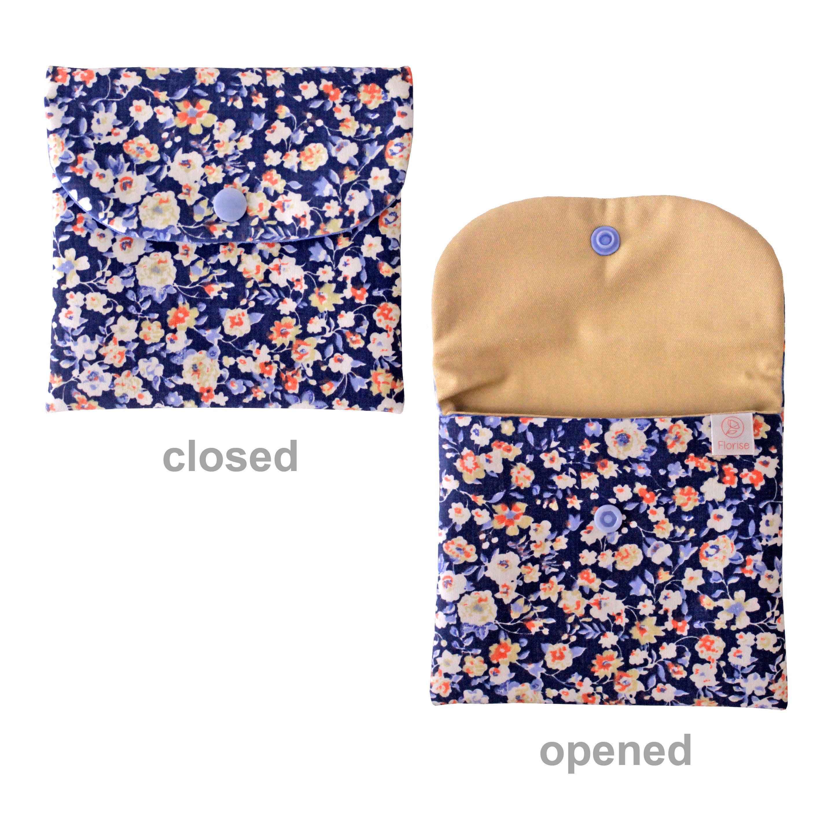 Sanitary Pouch, Cotton Sanitary Pad Organizer, Tampon Pouch, Pad Pouch ...