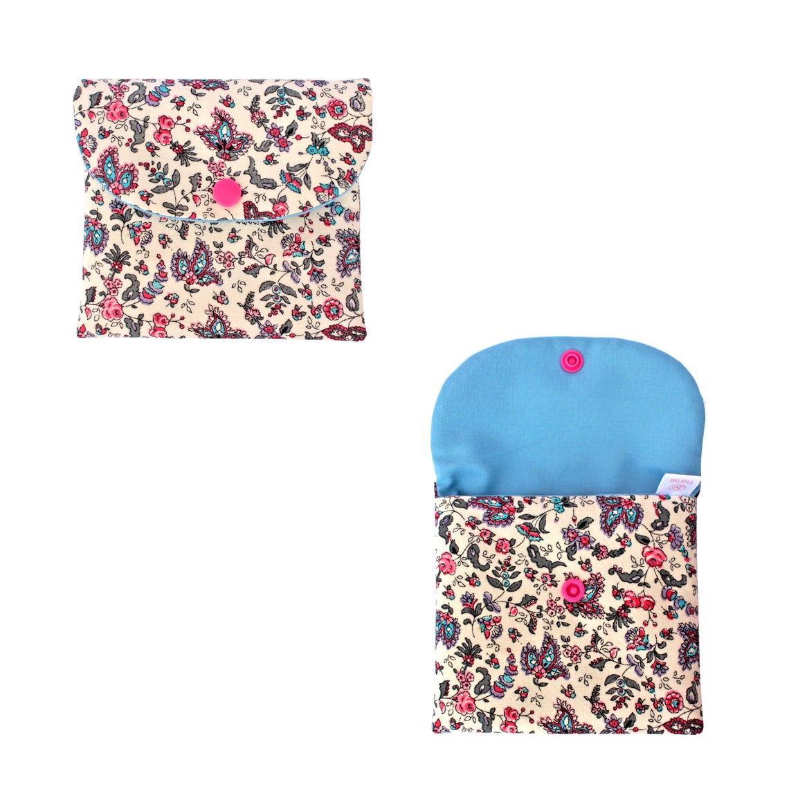 Sanitary Pouch, Cotton Sanitary Pad Organizer, Tampon Pouch, Pad Pouch ...