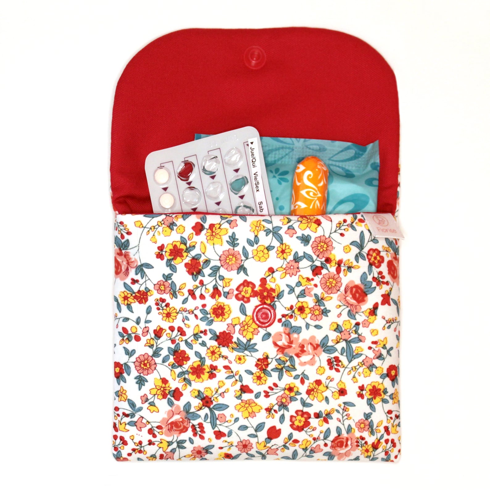 Sanitary Pouch, Cotton Sanitary Pad Organizer, Tampon Pouch, Pad Pouch ...